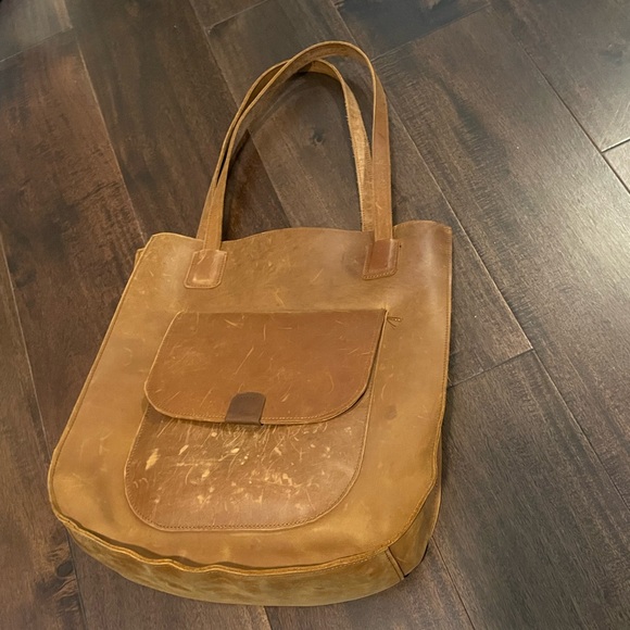 Able | Bags | Able Leather Tote | Poshmark